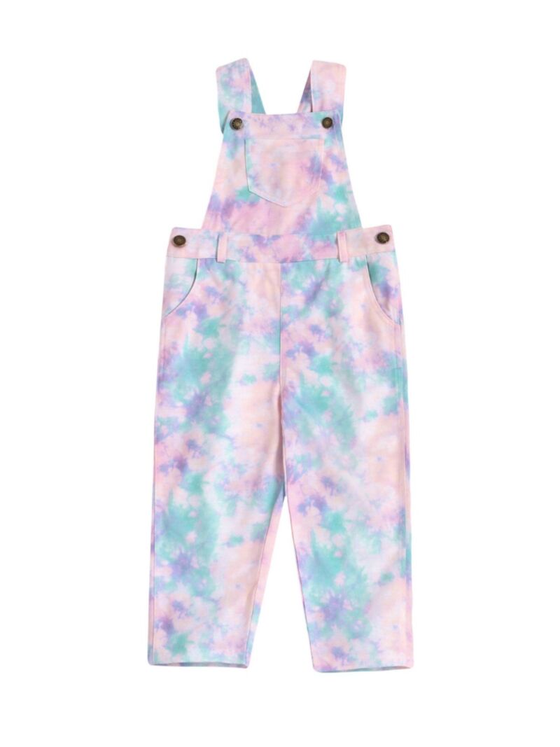 Wholesale Kid Girl Tie-dye Overall Pants 201020691 - ki