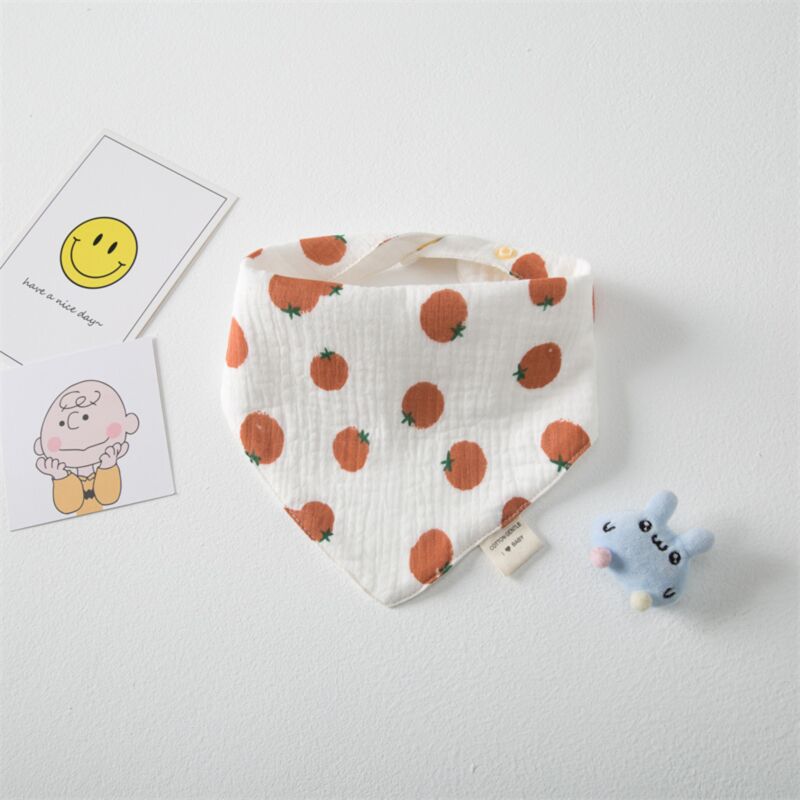 Wholesale Newborn Cotton Gauze Triangle Towel Baby Bibs