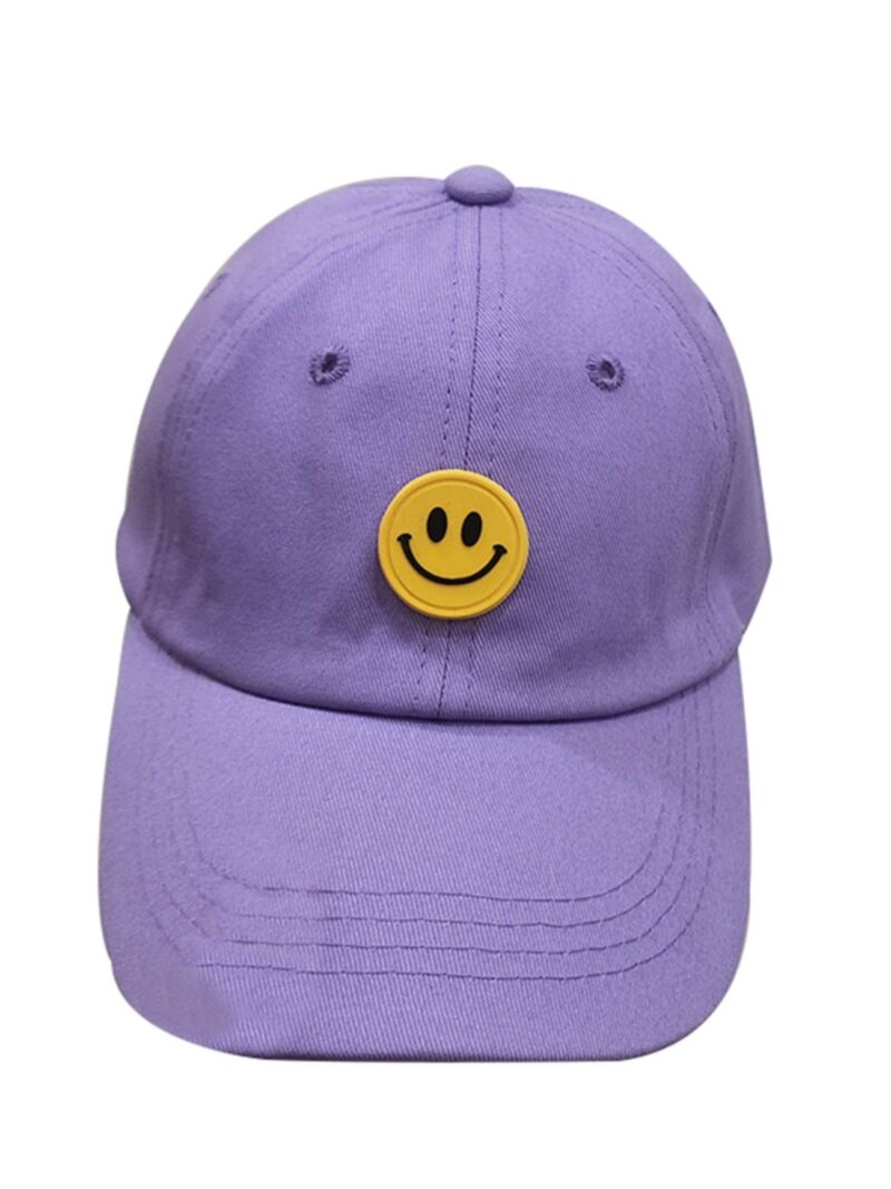 Wholesale Kid Round Smile Plain Baseball Cap 210313644