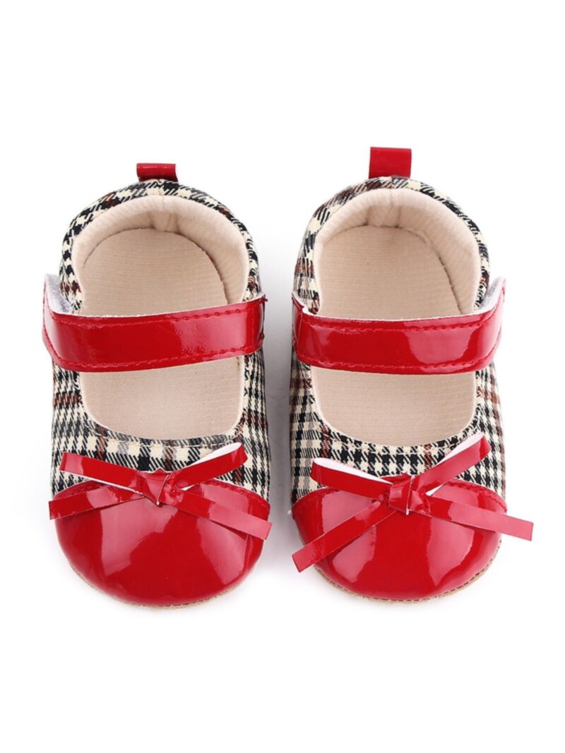 Wholesale Checked Baby Girl First Walkers Shoes 2106096