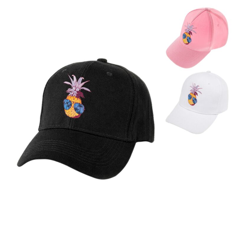 Wholesale Kids Baseball Cap Pineapple Print Velcro Caps