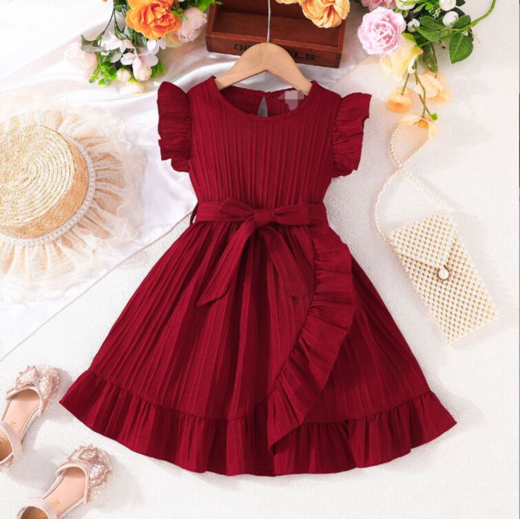 Wholesale 3-7Y Toddler Girls Ruffle Dresses Wholesale G