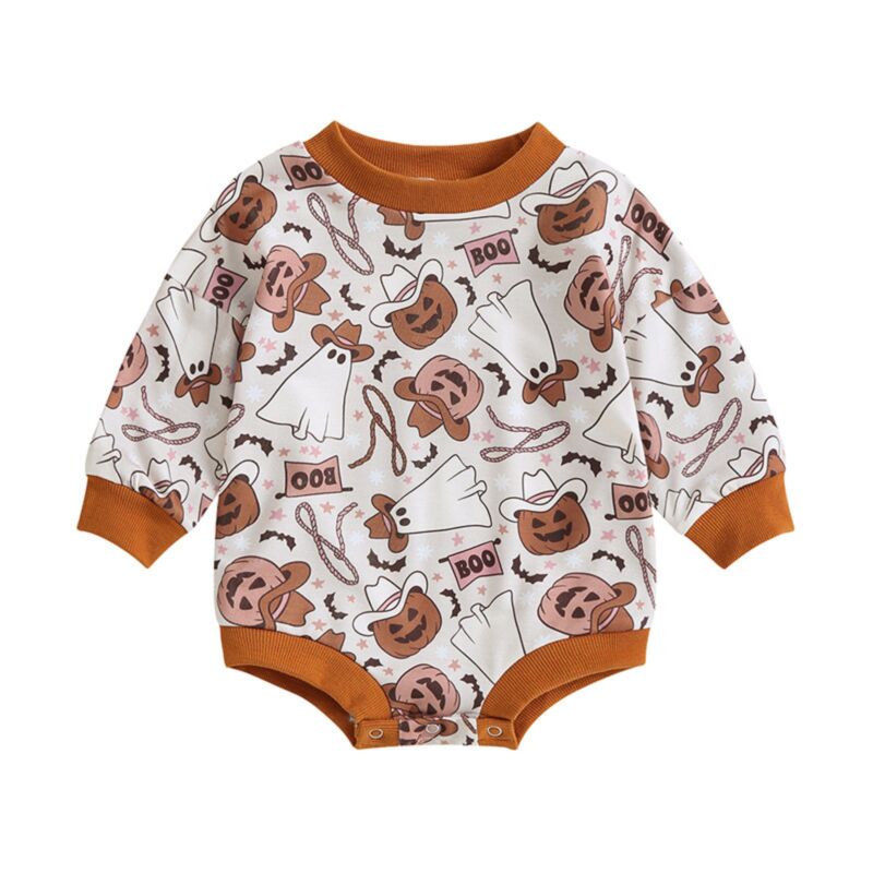 Wholesale 3M-3Y Baby Halloween Baby Bat Print Long-Slee