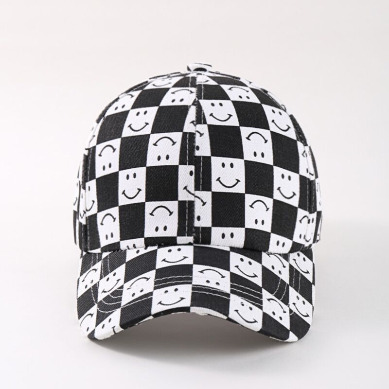 Wholesale Checkerboard Cartoon Smiling Children Basebal