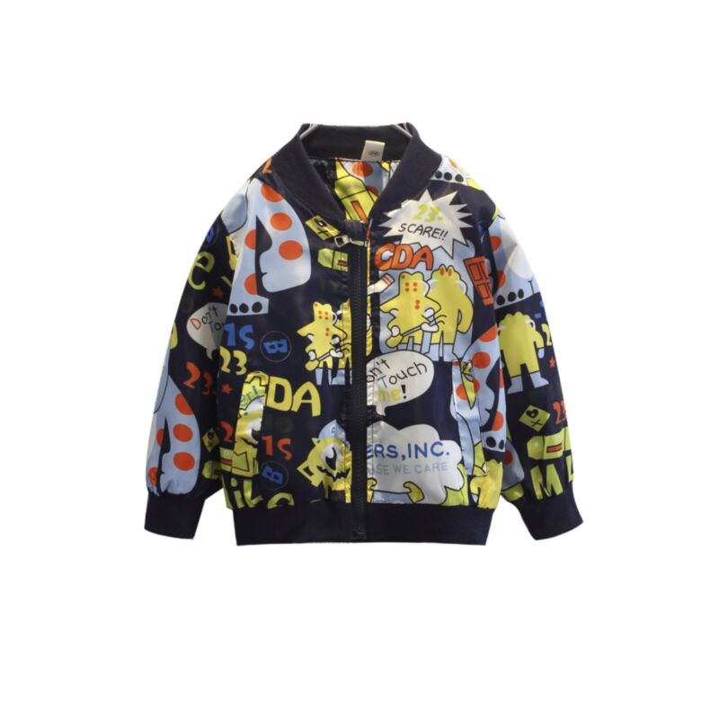 Wholesale 2-6Y Toddler Boy Autumn Doodle Style Color Bl